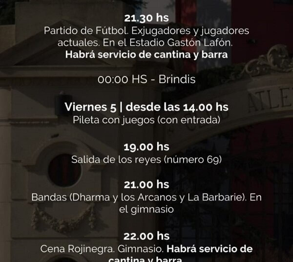 El Club Juarense cumple 119 años y lo celebra con muchas actividades ... El Club Juarense cumple 119 años y lo celebra con muchas actividades ...